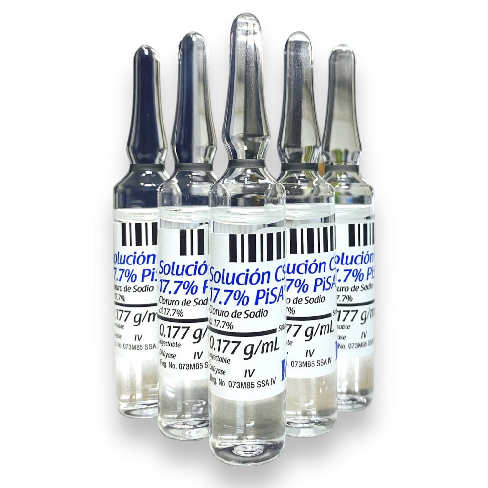 SOLUCION CLORURO DE SODIO AMP. 10ML 17.7% – Proveedora Médica Velasco