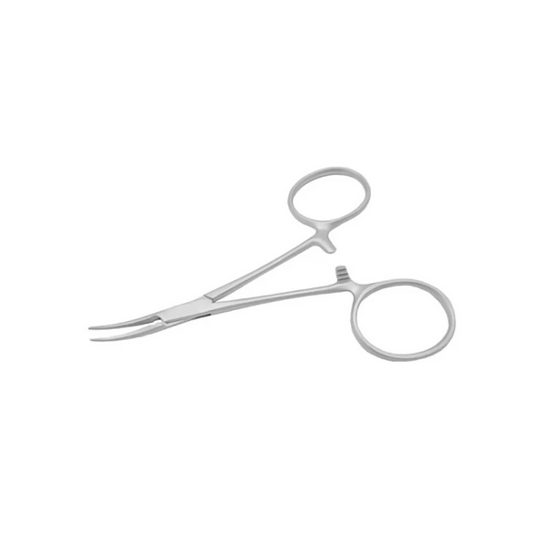 PINZA MOSCO 12CM CURVA HERGOM – Proveedora Médica Velasco
